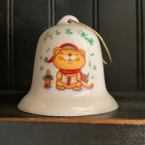 Russ | Holiday | Vintage Russ Ceramic Kitty Bell Ornament | Poshmark